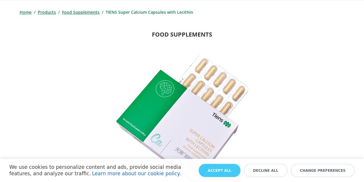 TIENS Super Calcium Capsules with Lecithin